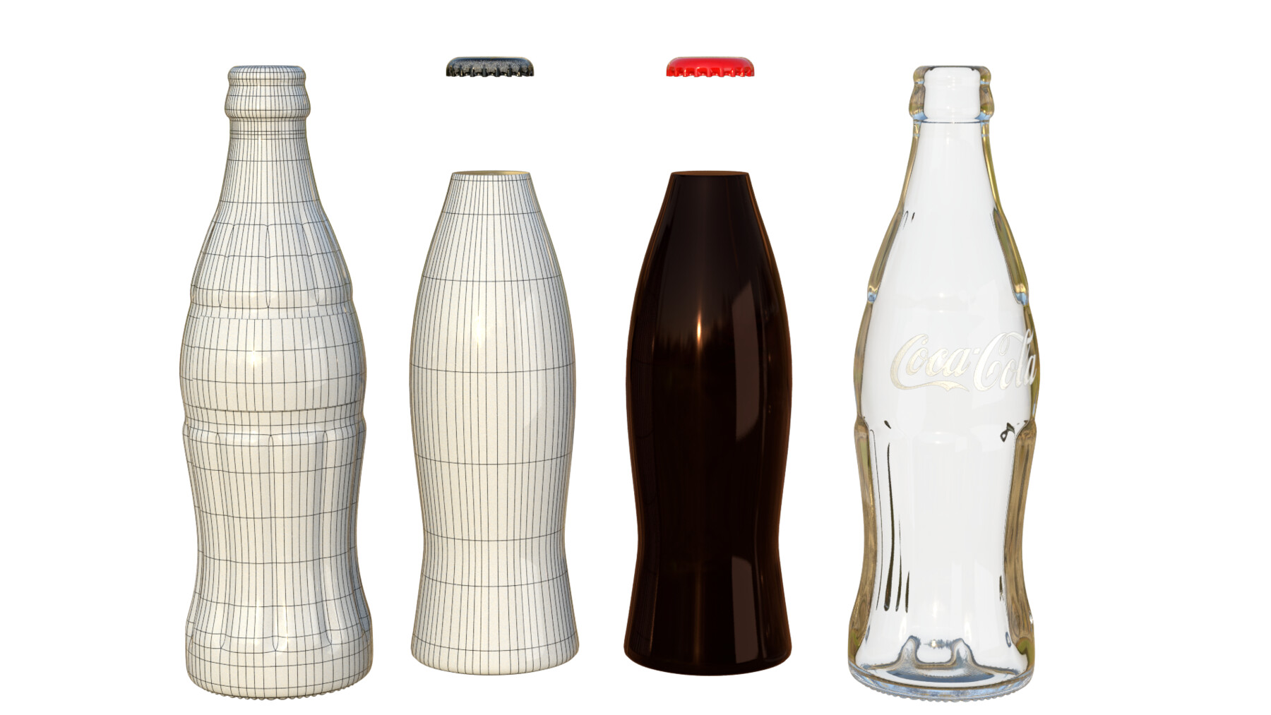 ArtStation - Coca Cola 3D Bottle - Coke 3D | Game Assets