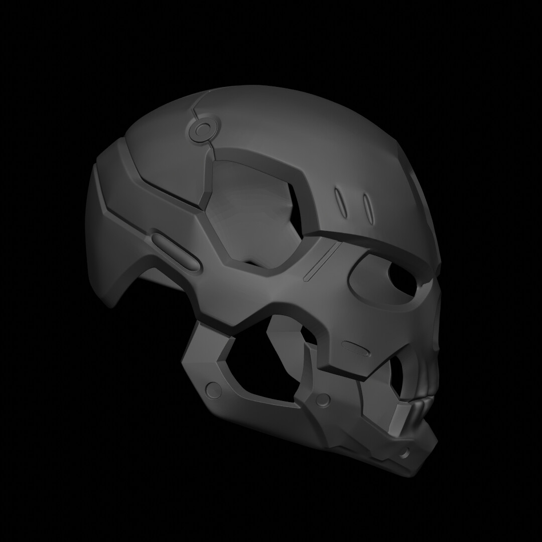 ArtStation - Printable Skull Helmet (STL) | Resources