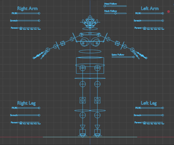 ArtStation - Humanoid Character Rig for Blender | Resources