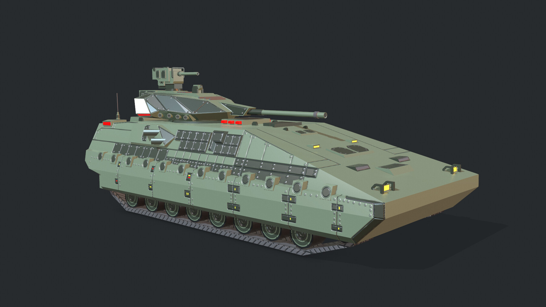 ArtStation - Armored Tank IFV | Game Assets