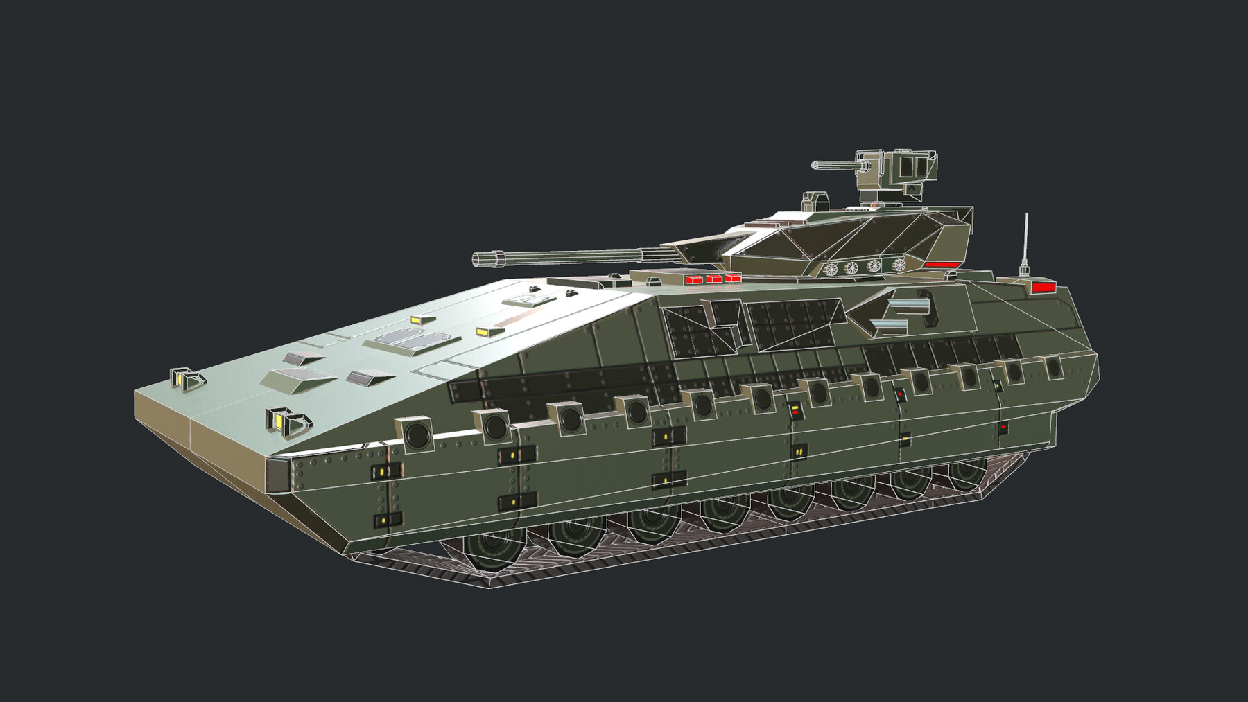 ArtStation - Armored Tank IFV | Game Assets