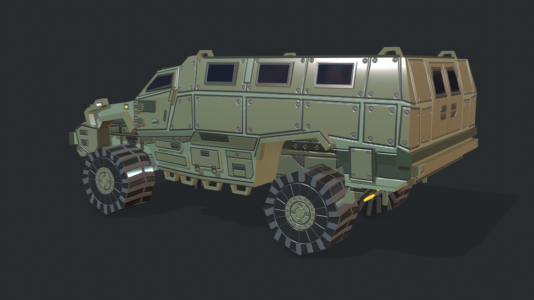 ArtStation - MRAP Armored Vehicle | Game Assets