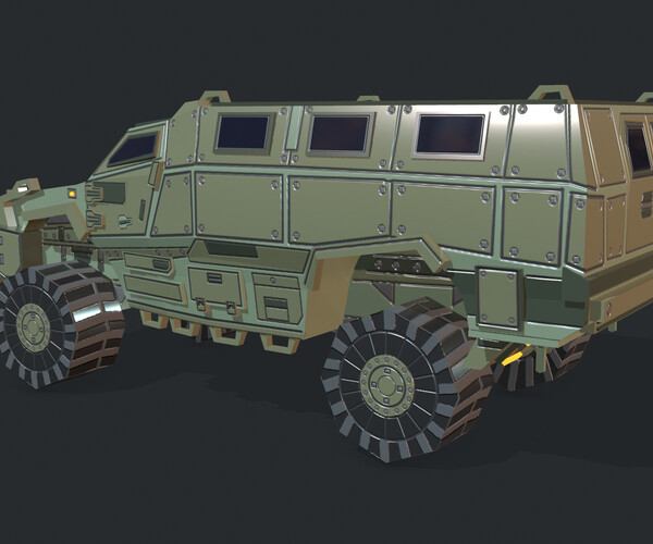 ArtStation - MRAP Armored Vehicle | Game Assets