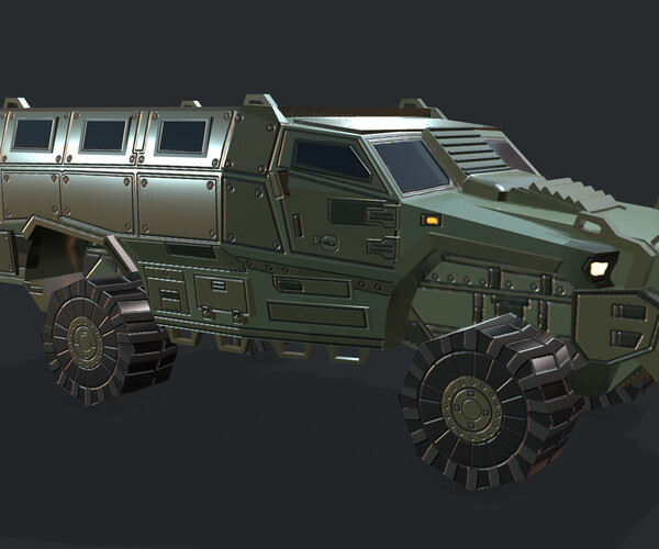 ArtStation - MRAP Armored Vehicle | Game Assets