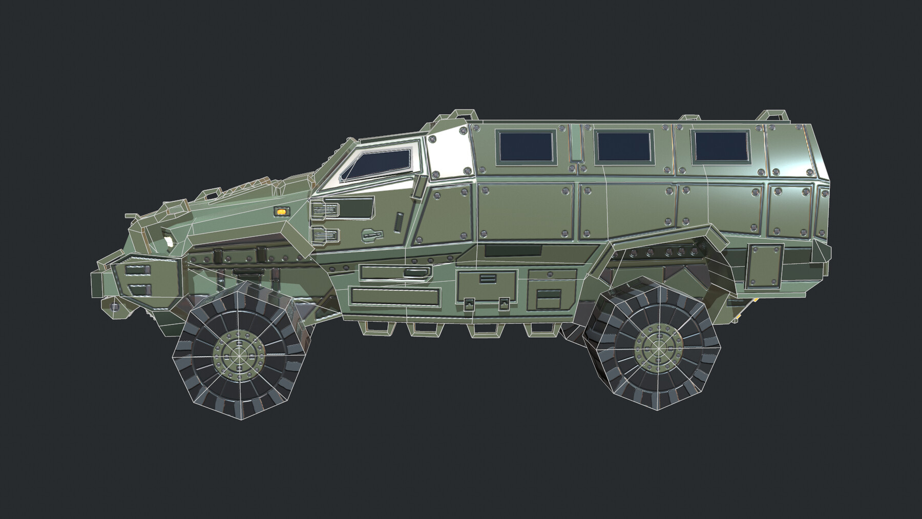 ArtStation - MRAP Armored Vehicle | Game Assets