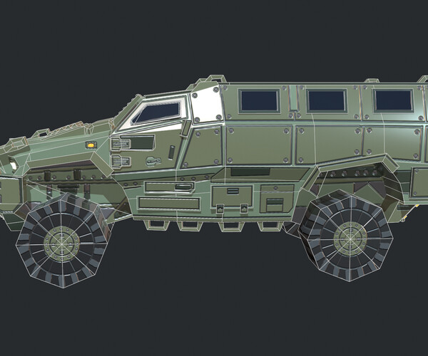 ArtStation - MRAP Armored Vehicle | Game Assets