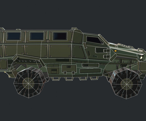 ArtStation - MRAP Armored Vehicle | Game Assets