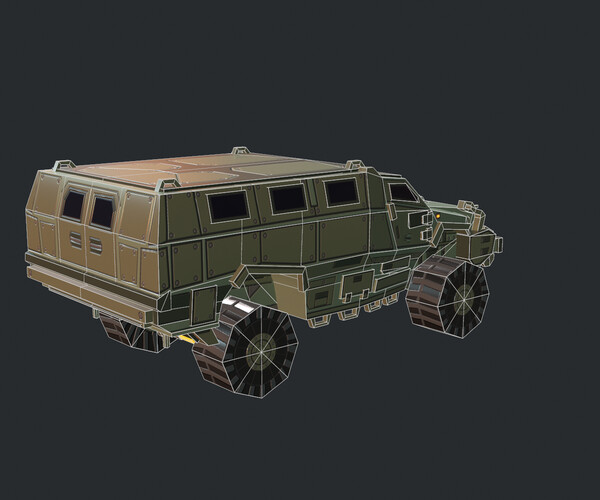 ArtStation - MRAP Armored Vehicle | Game Assets