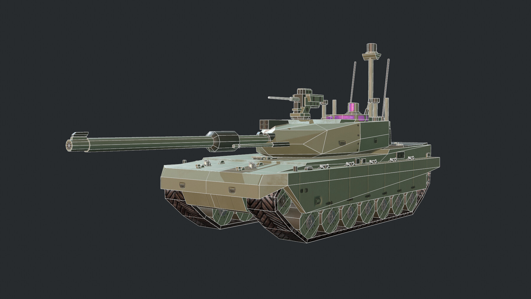 ArtStation - Modern MBT Tank | Game Assets