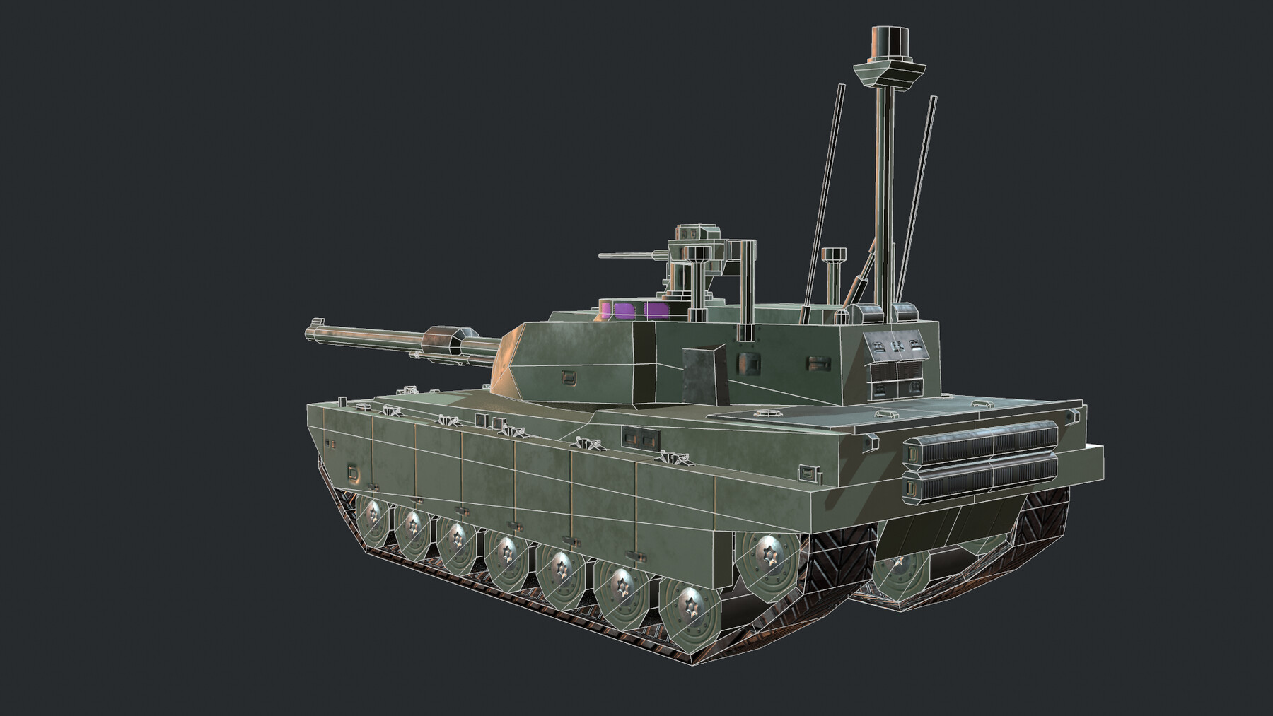 ArtStation - Modern MBT Tank | Game Assets