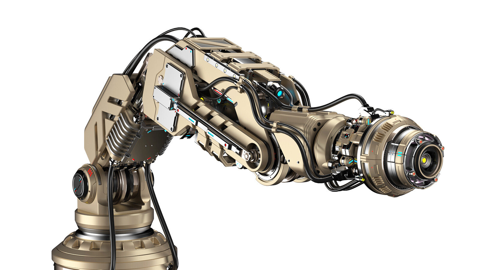 ArtStation - Sci - Fi Robotic Arm 2b - Rigged 3d Model | Resources