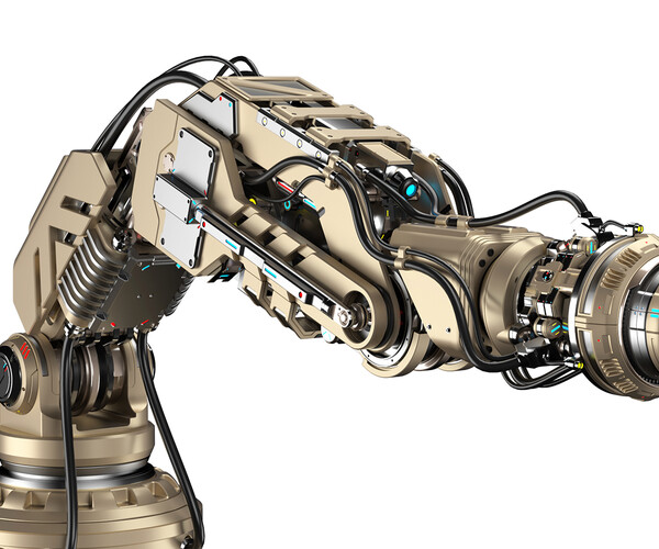 ArtStation - Sci - Fi Robotic Arm 2b - Rigged 3d Model | Resources