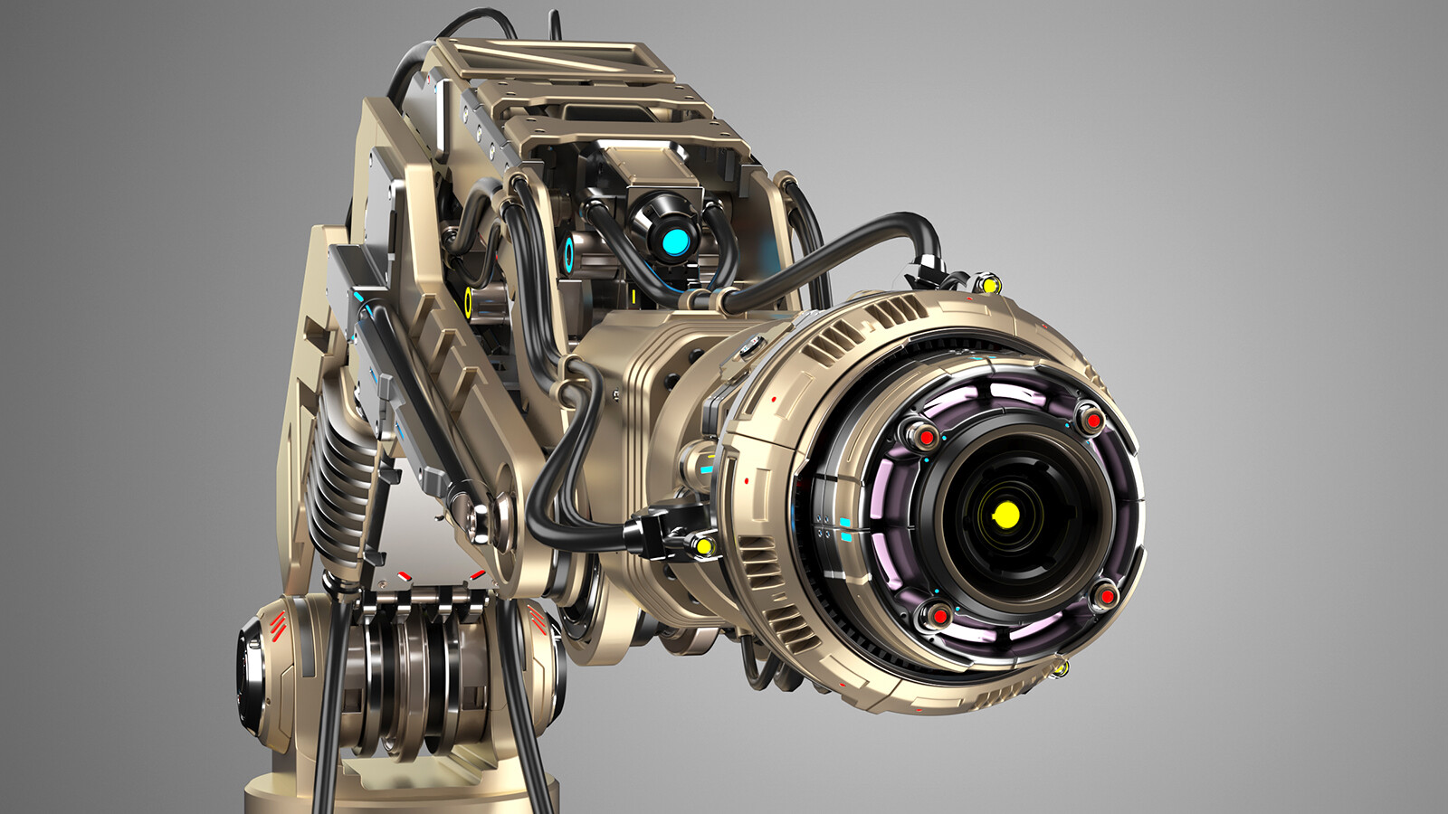 ArtStation - Sci - Fi Robotic Arm 2b - Rigged 3d Model | Resources