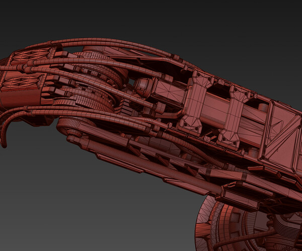 ArtStation - Sci - Fi Robotic Arm 2b - Rigged 3d Model | Resources