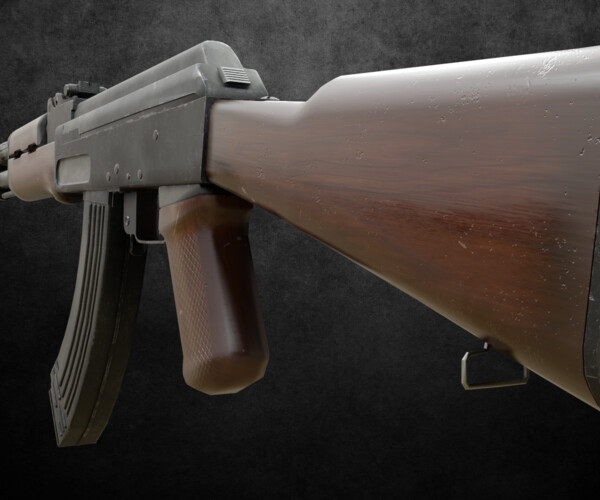ArtStation - AK47 Type 3 Game Ready Model - PBR Textures | Game Assets