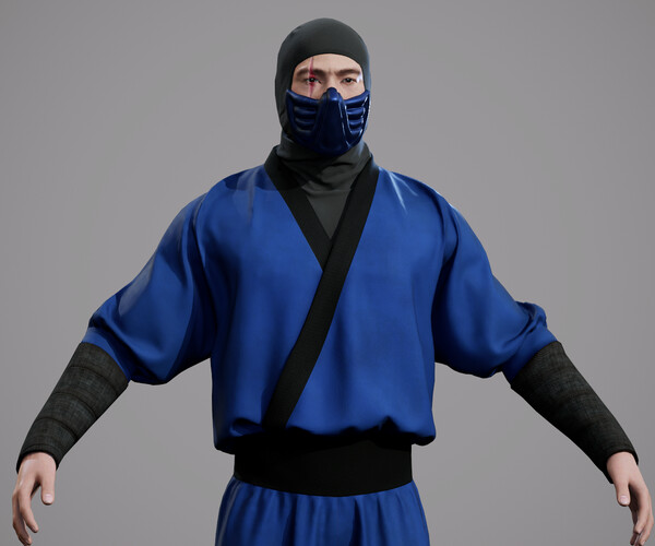 ArtStation - Ninja 02 Low-poly | Game Assets