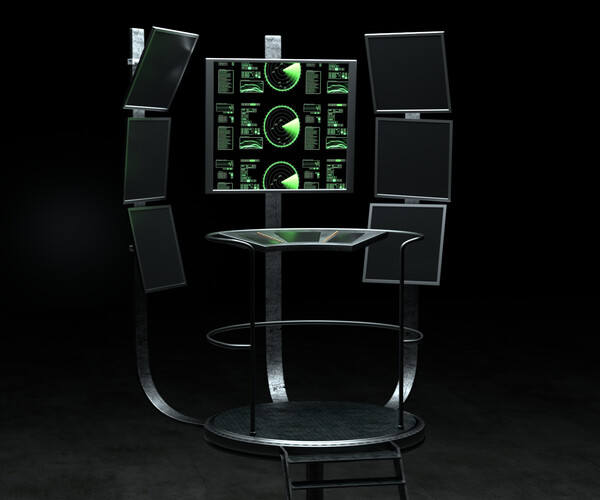 ArtStation - Sci-Fi Spaceship Control Center | Resources