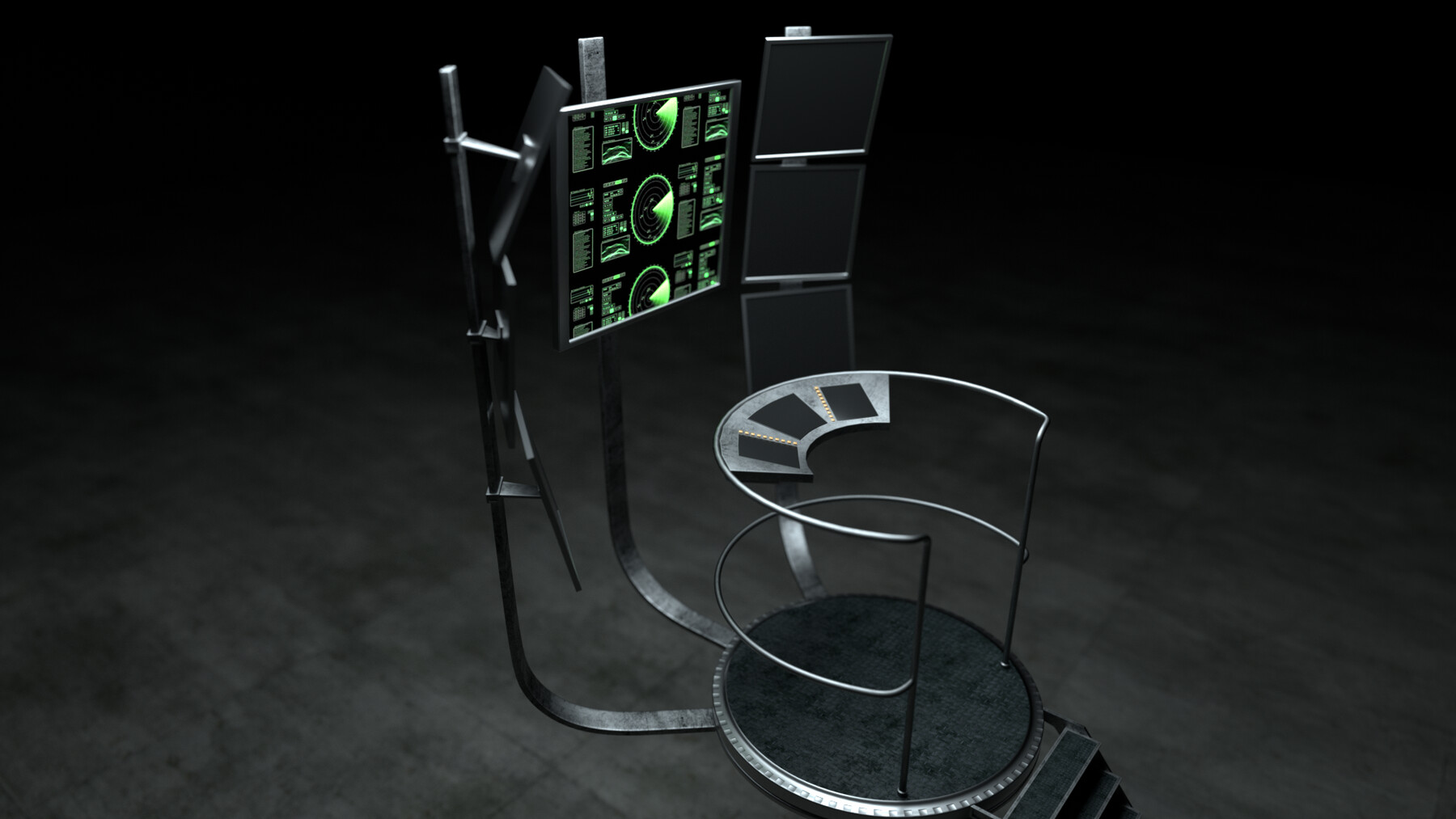 ArtStation - Sci-Fi Spaceship Control Center | Resources