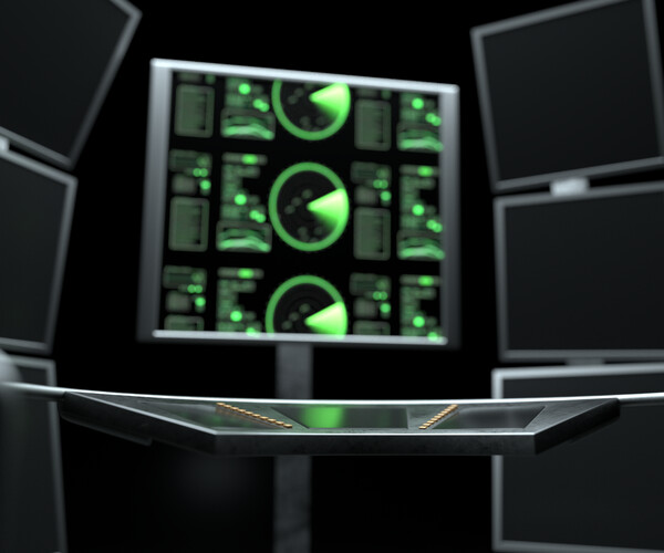 ArtStation - Sci-Fi Spaceship Control Center | Resources