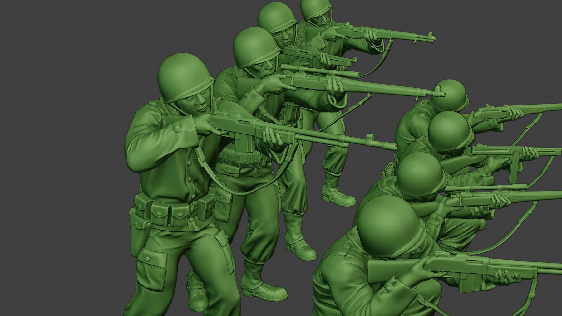 ArtStation - American soldiers ww2 A12 Pack 1 | Resources