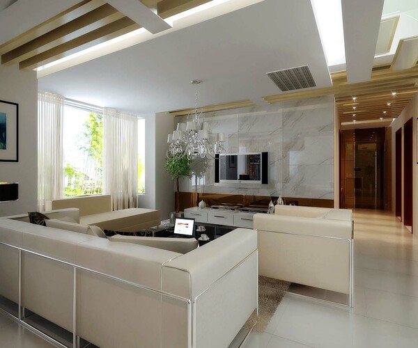 ArtStation - Deluxe modern living room 1818 | Resources