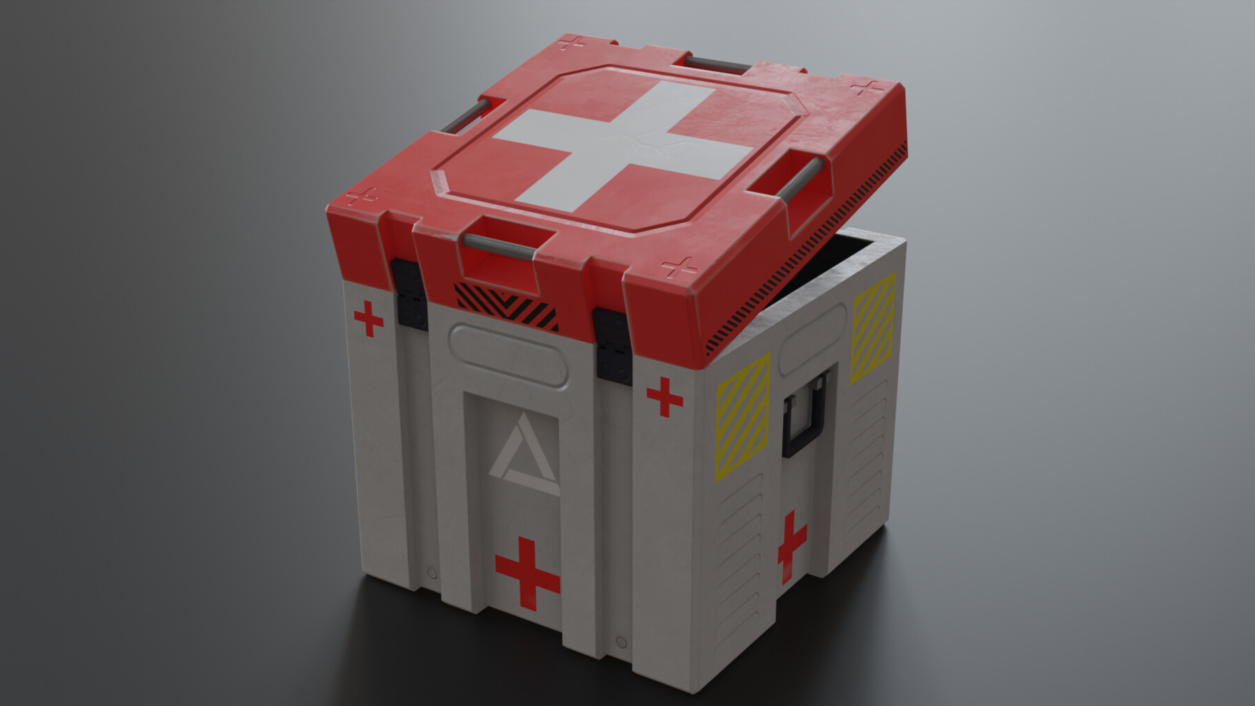 ArtStation - Crate SciFi First Aid Kit Low-poly | Game Assets