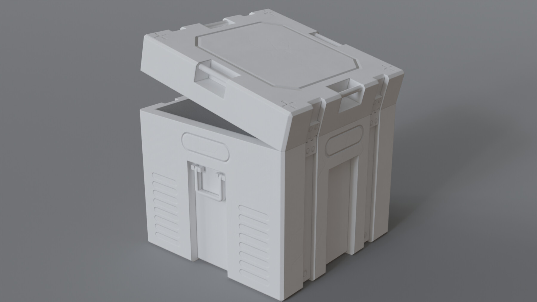 ArtStation - Crate SciFi First Aid Kit Low-poly | Game Assets