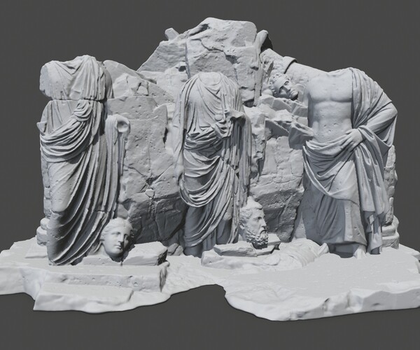 ArtStation - statue_mountain_stl | Game Assets