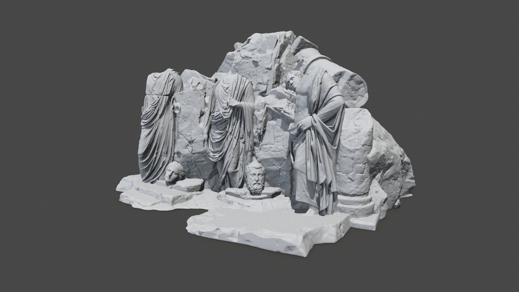 ArtStation - statue_mountain_stl | Game Assets
