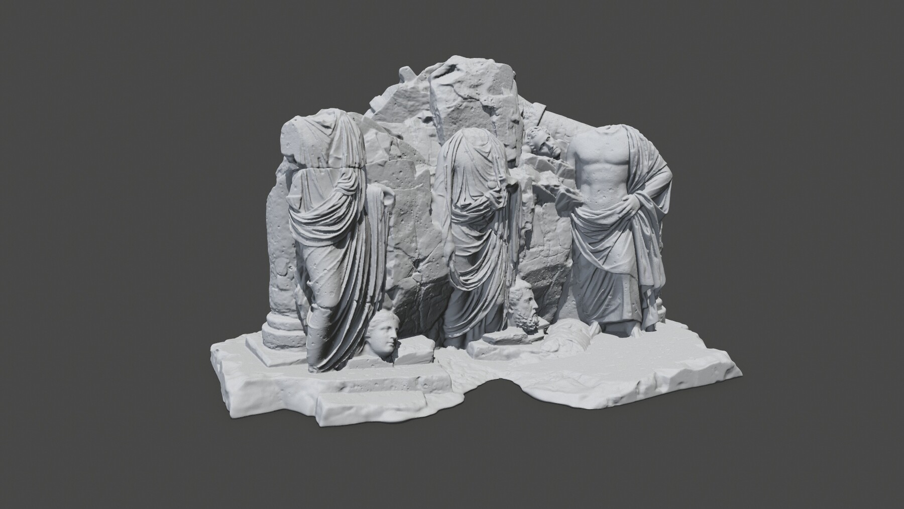 ArtStation - statue_mountain_stl | Game Assets