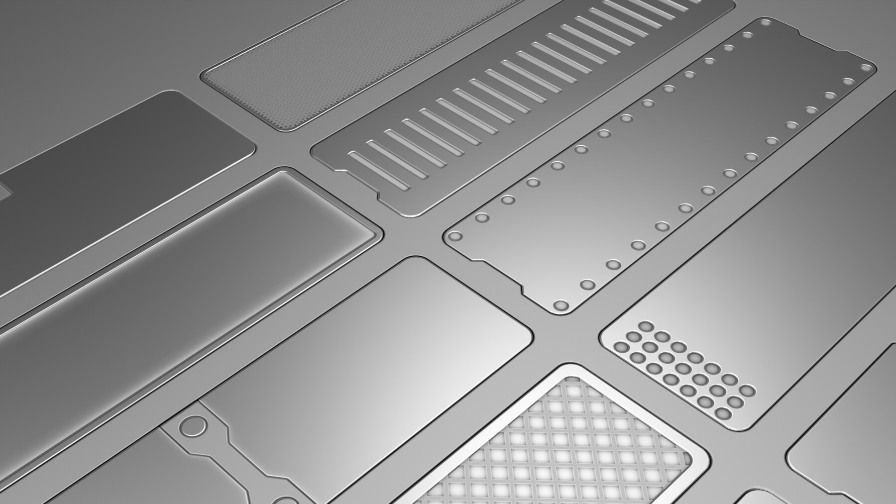 CG Seb - 50 - Sci-Fi Panel Decals Pack (DECALMachine Ready)