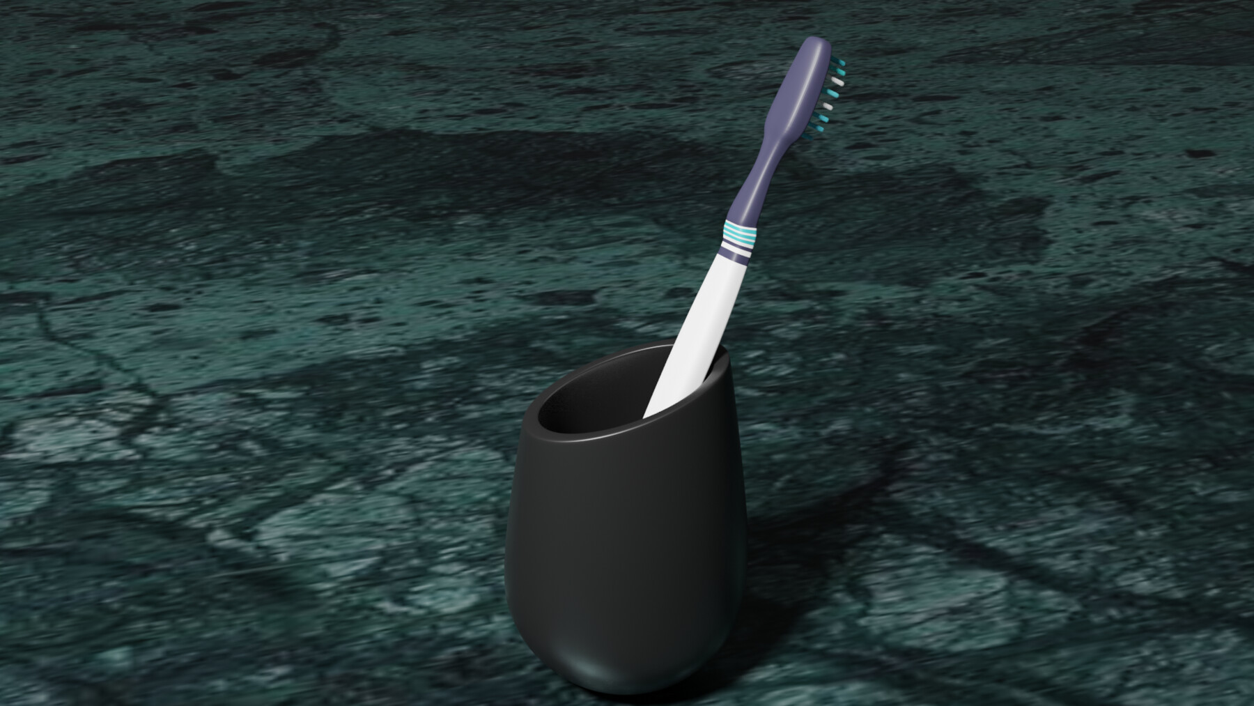 ArtStation - Toothbrush and Holder 3D model | Game Assets