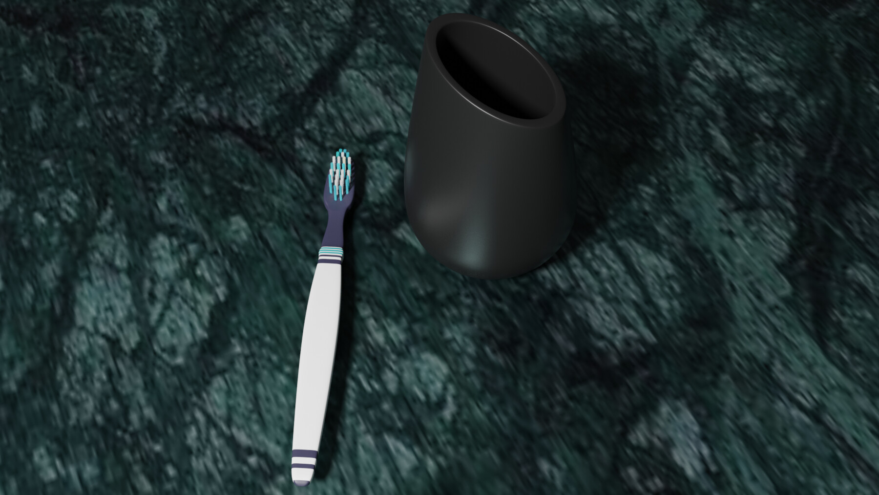 ArtStation - Toothbrush and Holder 3D model | Game Assets