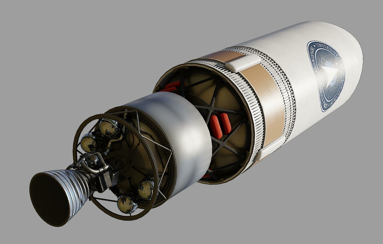 ArtStation - Delta IV Heavy Rocket 3D model | Resources