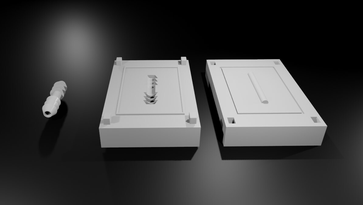 ArtStation - Mold for Hose Splice - Form - Molde Emenda para Mangueira ...