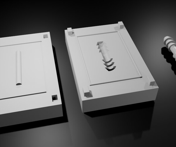 ArtStation - Mold for Hose Splice - Form - Molde Emenda para Mangueira ...