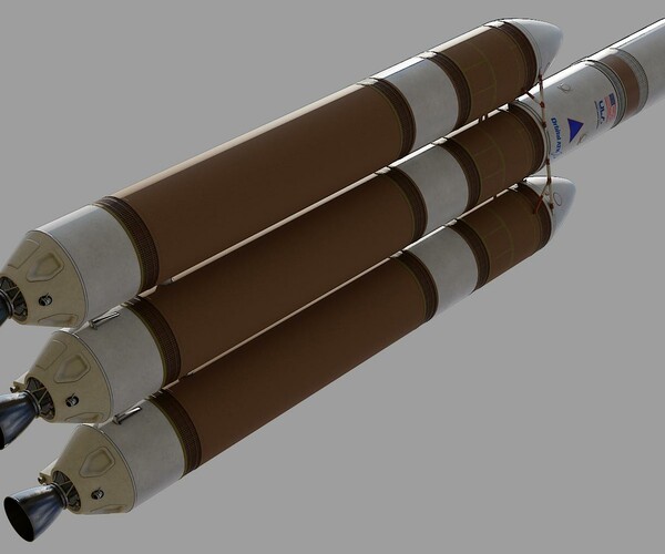 ArtStation - Delta IV Heavy Rocket 3D model | Resources