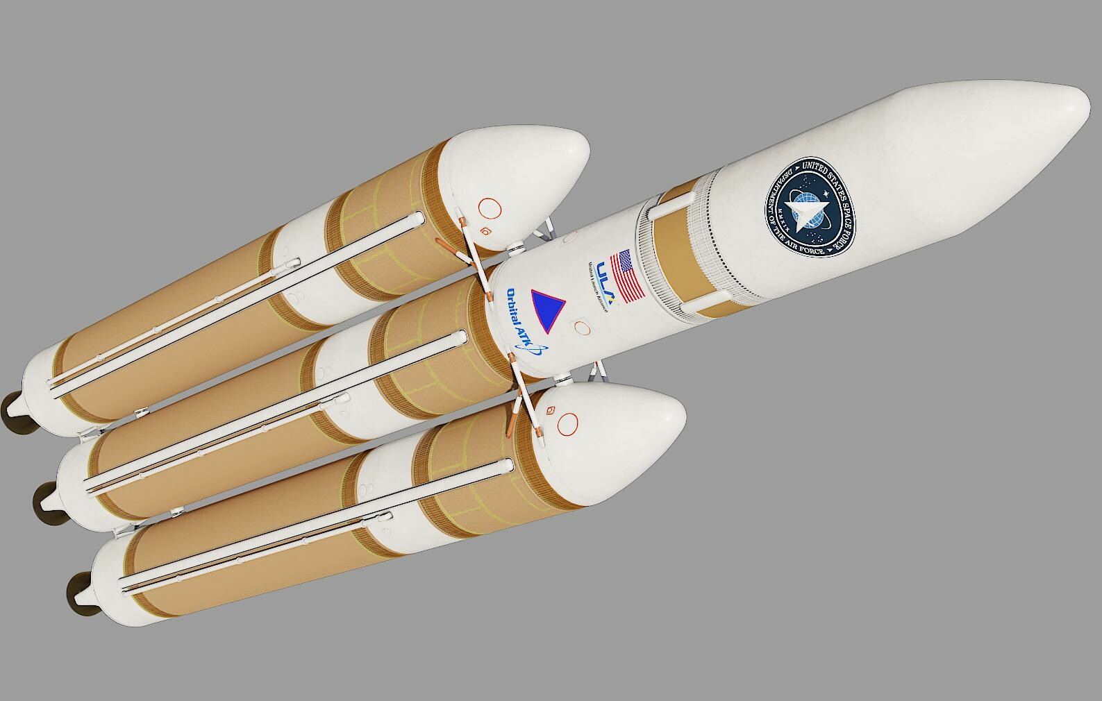 ArtStation - Delta IV Heavy Rocket 3D model | Resources