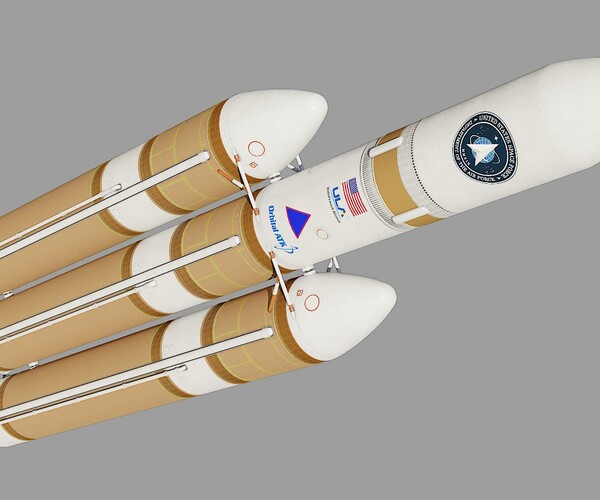ArtStation - Delta IV Heavy Rocket 3D model | Resources