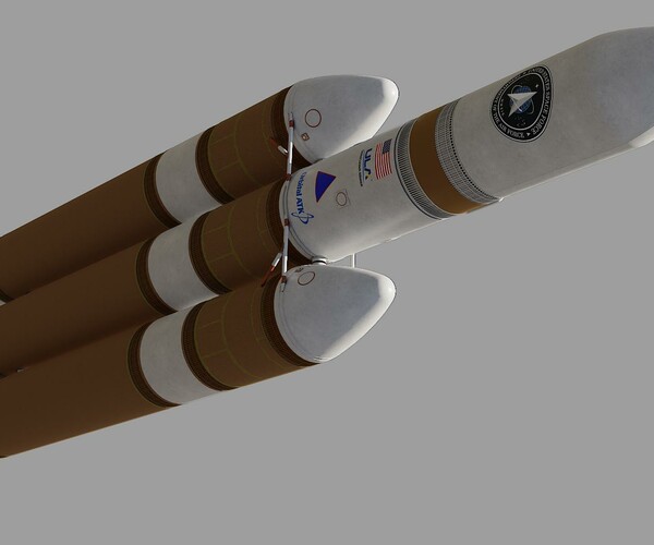 ArtStation - Delta IV Heavy Rocket 3D model | Resources