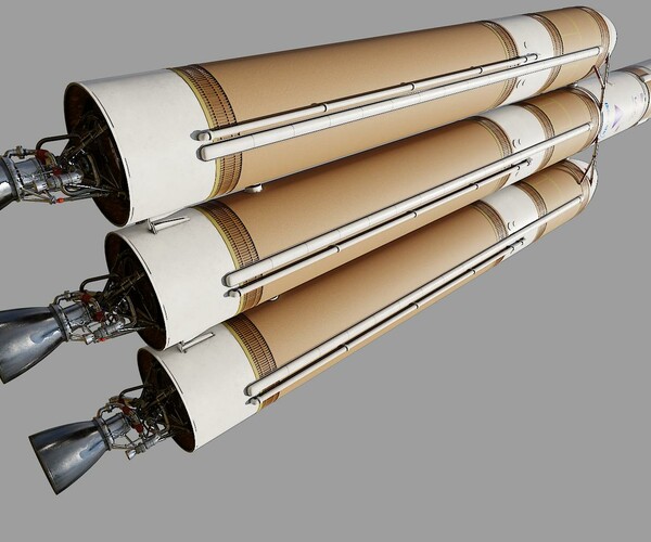 ArtStation - Delta IV Heavy Rocket 3D model | Resources