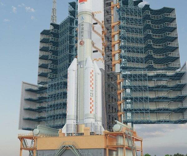 ArtStation - Long March 5 3D model | Resources