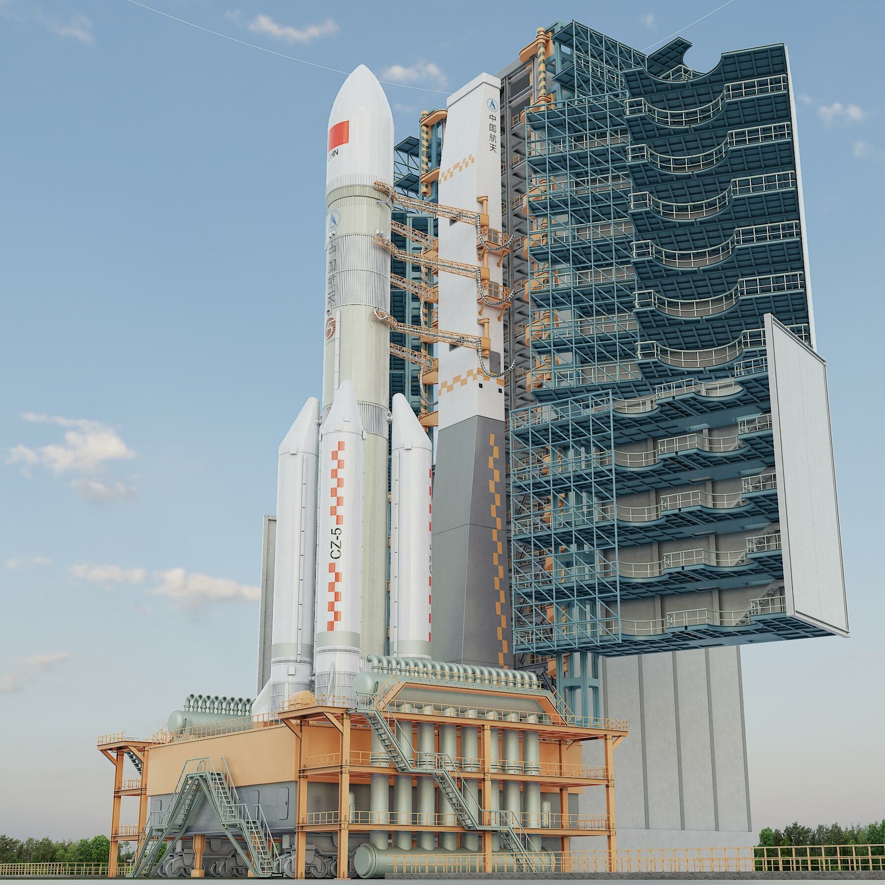 ArtStation - Long March 5 3D model | Resources