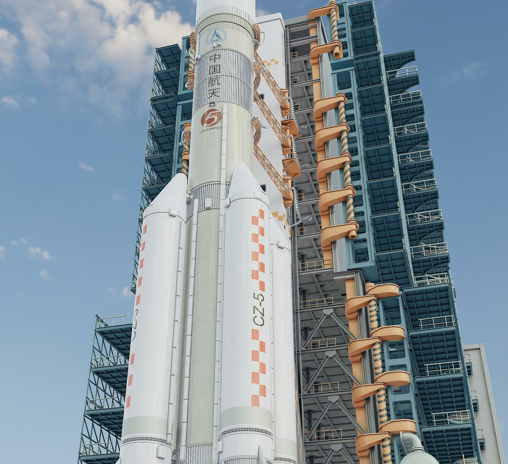 ArtStation - Long March 5 3D model | Resources