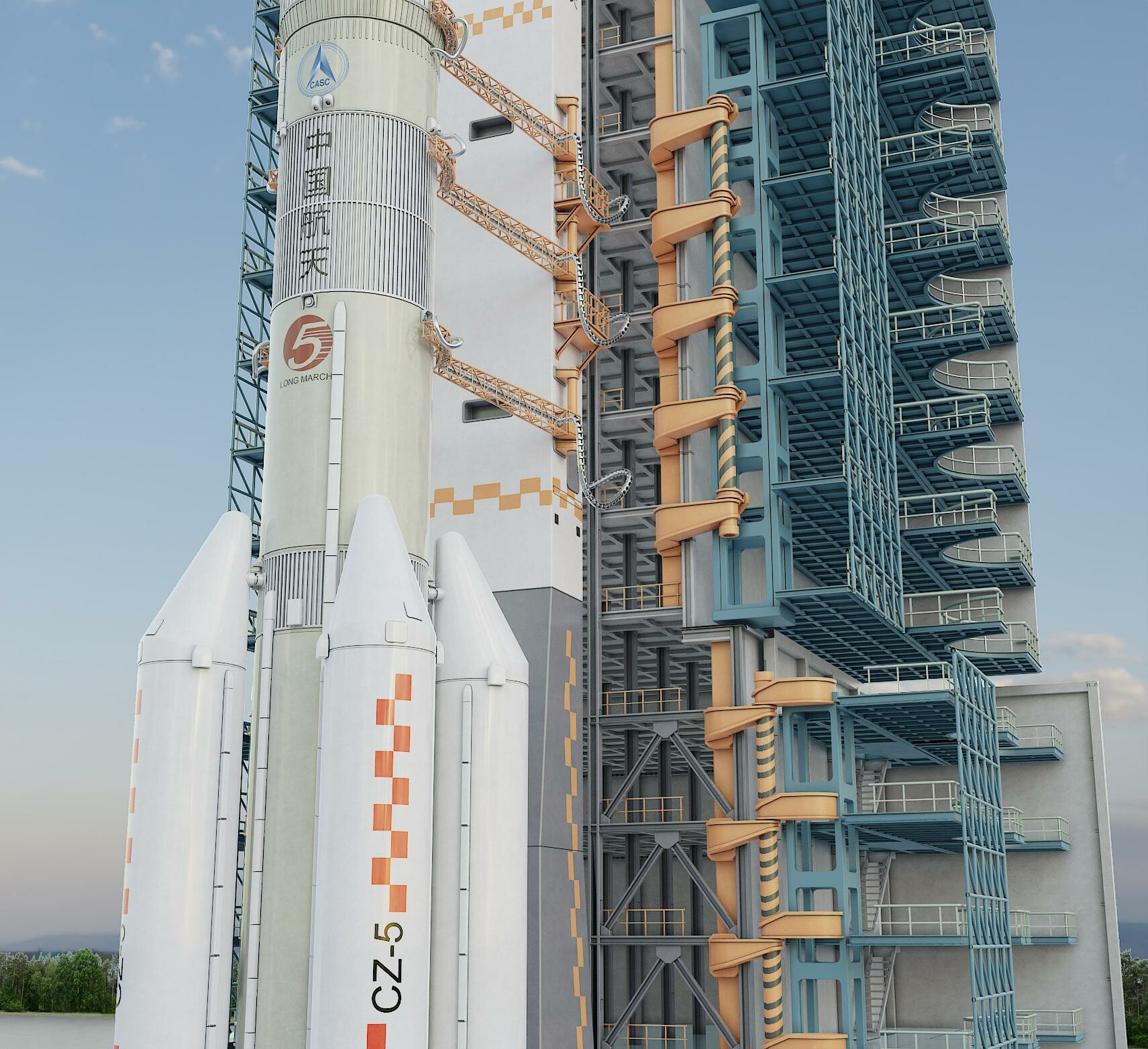 ArtStation - Long March 5 3D model | Resources