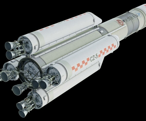 ArtStation - Long March 5 3D model | Resources