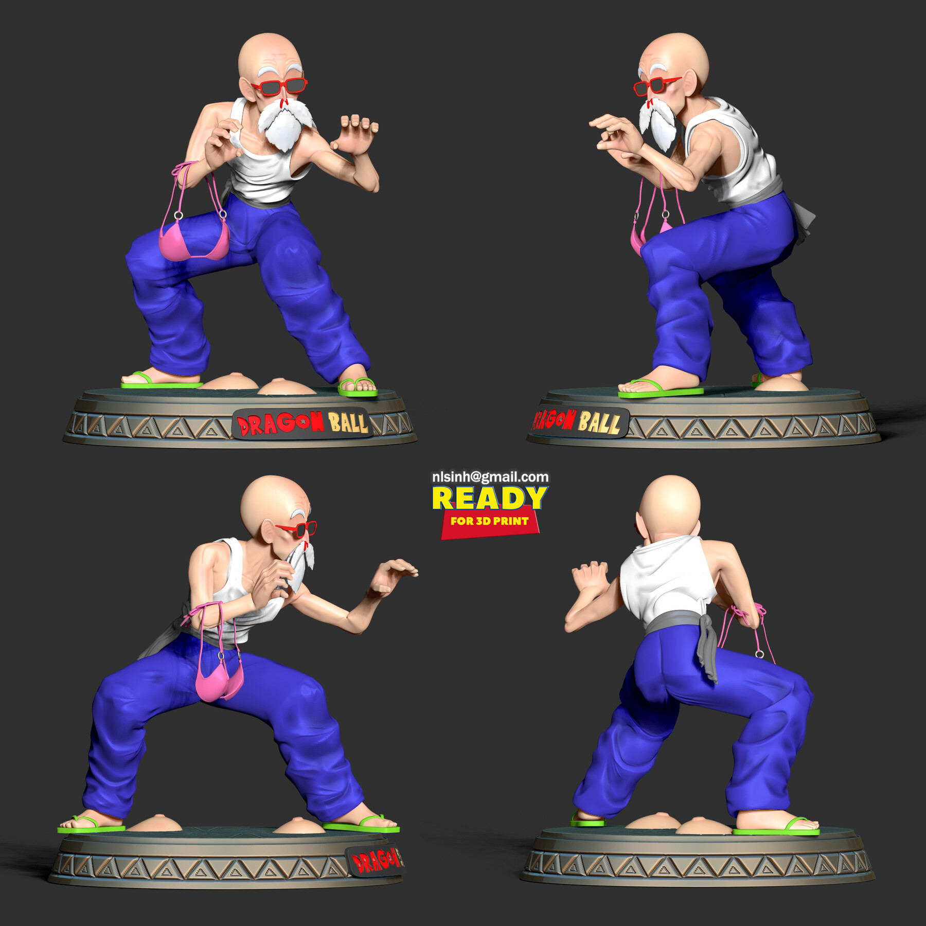 ArtStation - Master Roshi - Ready to fight | Resources