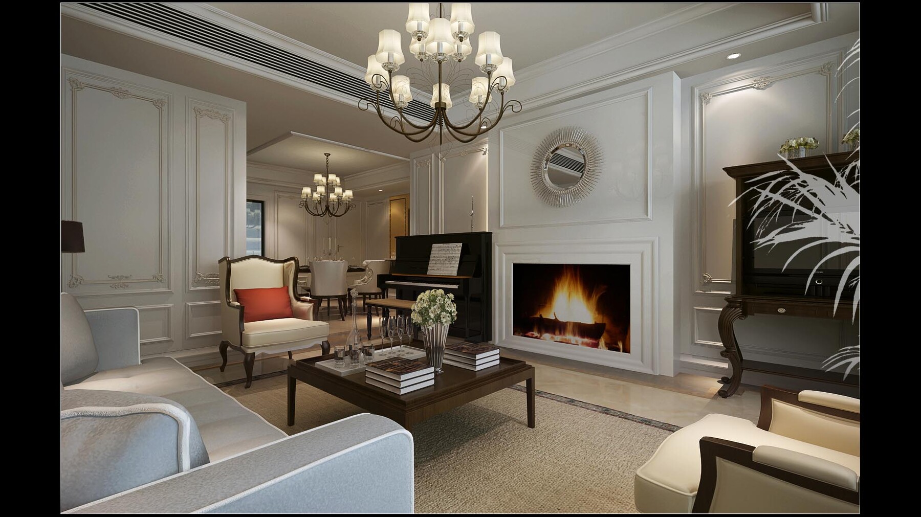 ArtStation - European modern living room 1844 | Resources