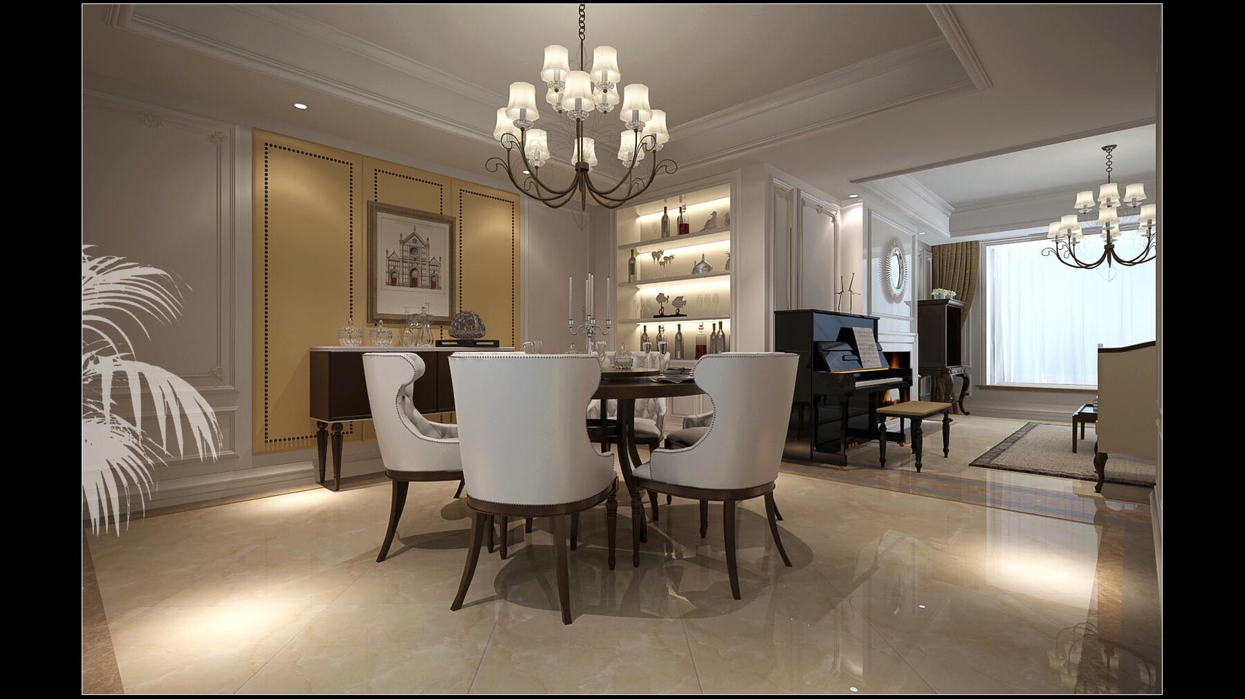 ArtStation - European modern living room 1844 | Resources