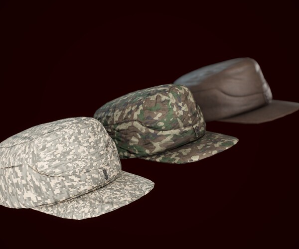ArtStation - German Officers Cap Game Ready low-poly 3d model | Game Assets